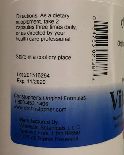 Natural vitamins and minerals blend