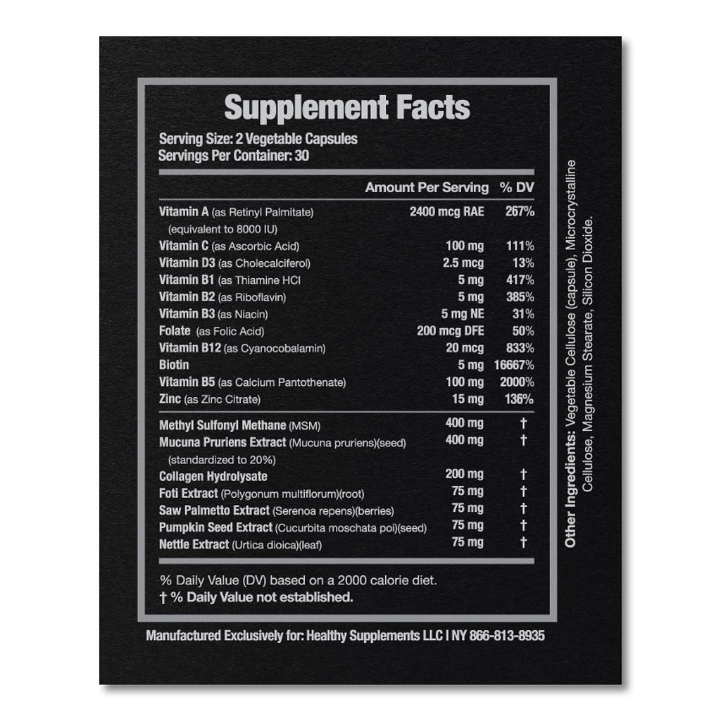 natural vitamins for beard growth