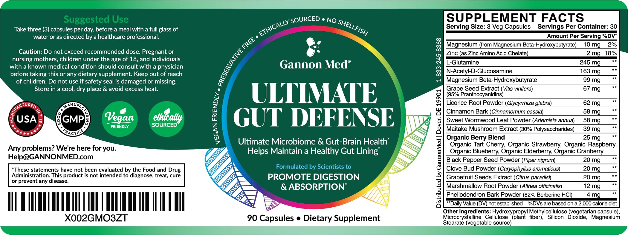 natural vitamins for improved gut function