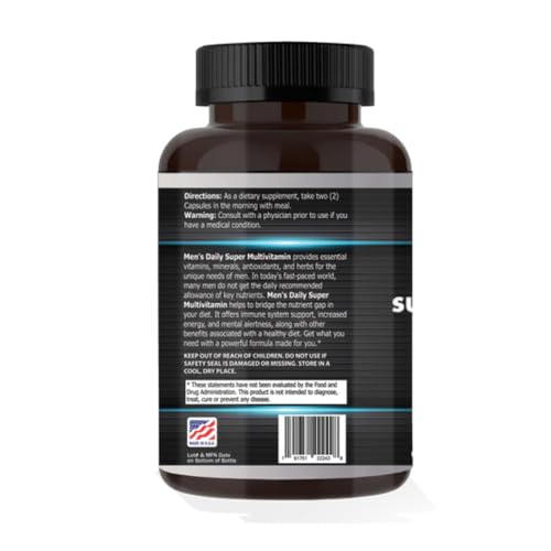 natural vitamins for men's wellness