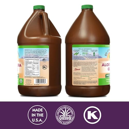 Natural vitamins in aloe vera gel