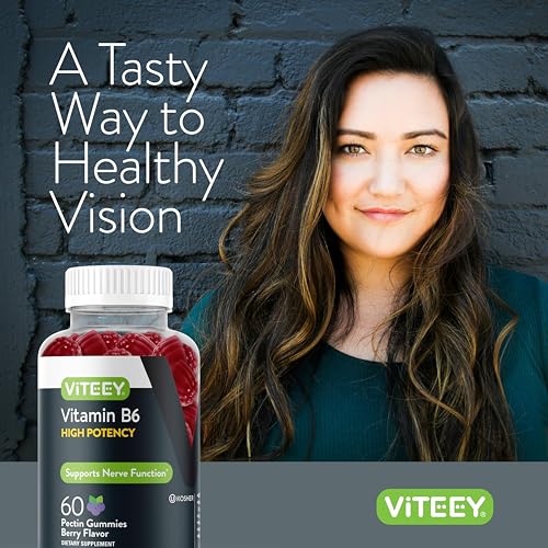 Natural Viteey B6 gummies for wellness