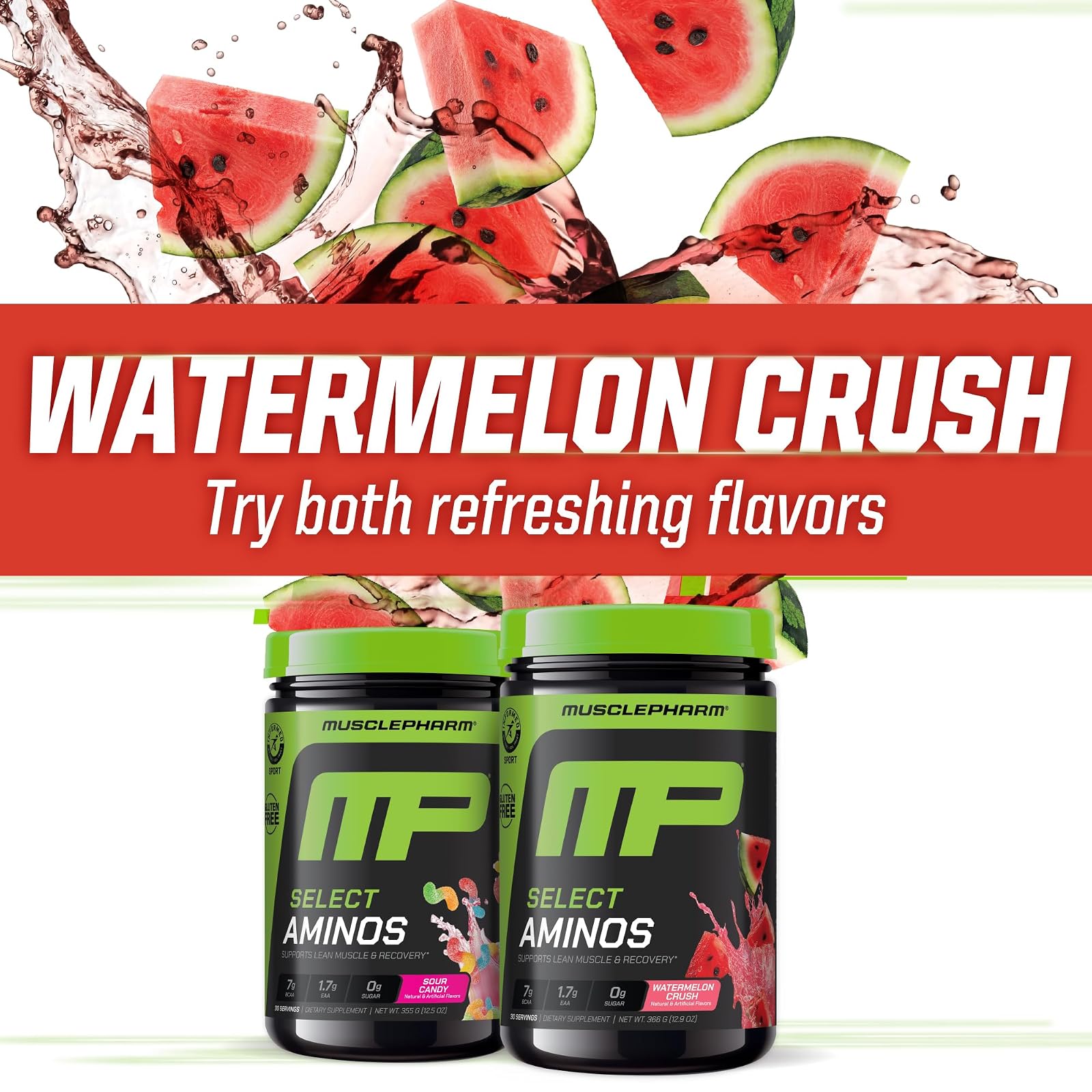 Natural watermelon BCAA drink mix