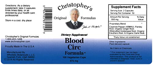 natural wellness capsules for circulation
