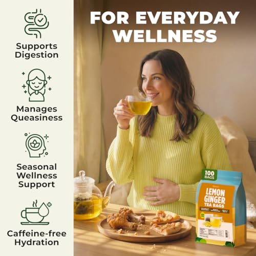 natural wellness lemon ginger tea