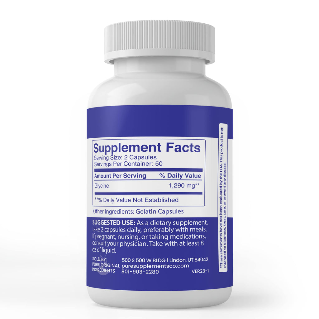 natural wellness support with glycine