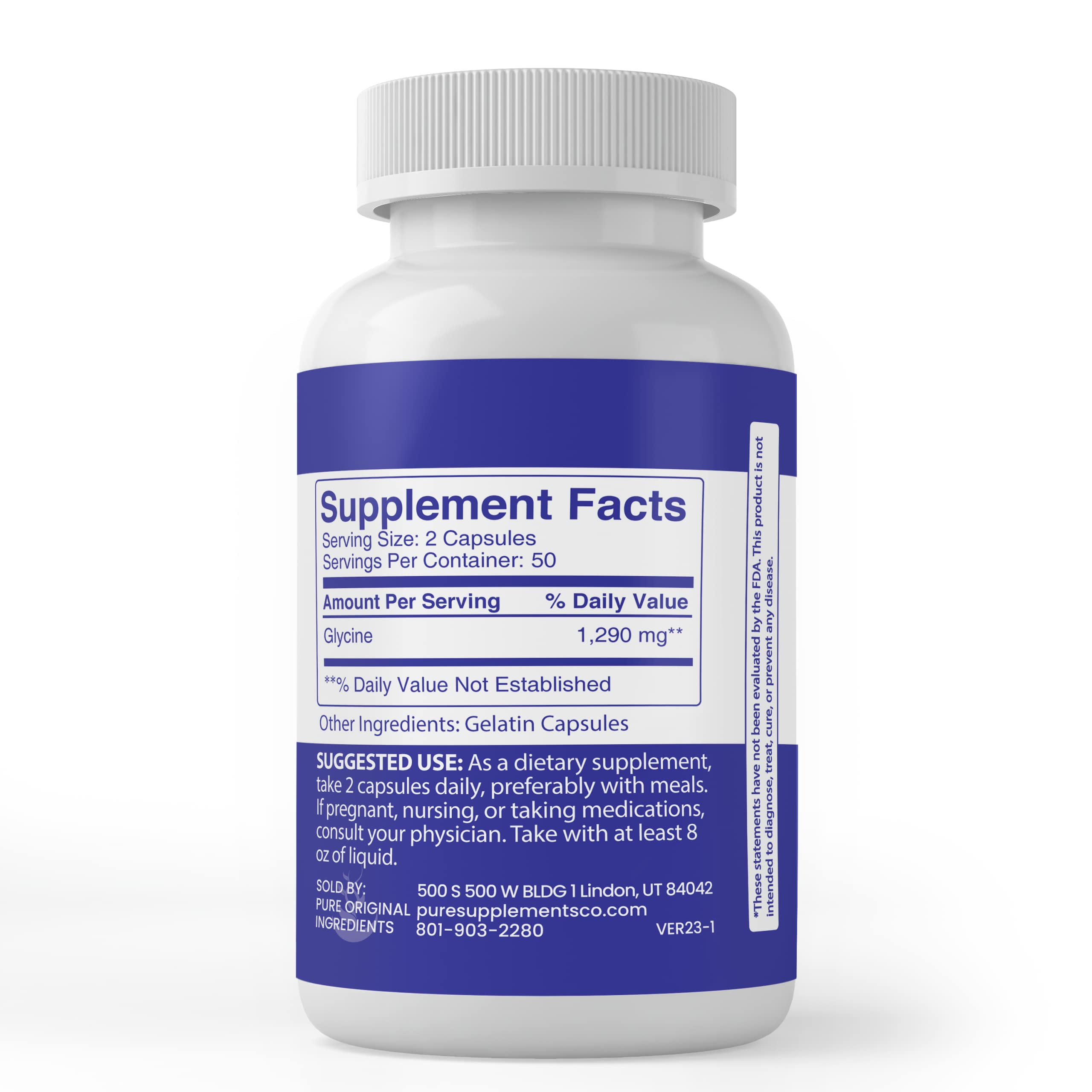 natural wellness support with glycine
