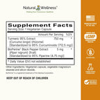 natural wellness turmeric with BioPerine