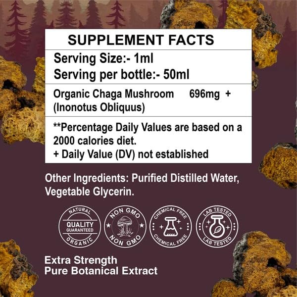 Natural wellness with chaga mushroom