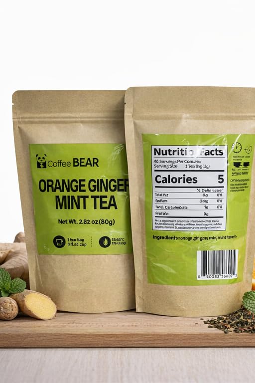 Natural wellness with ginger mint tea