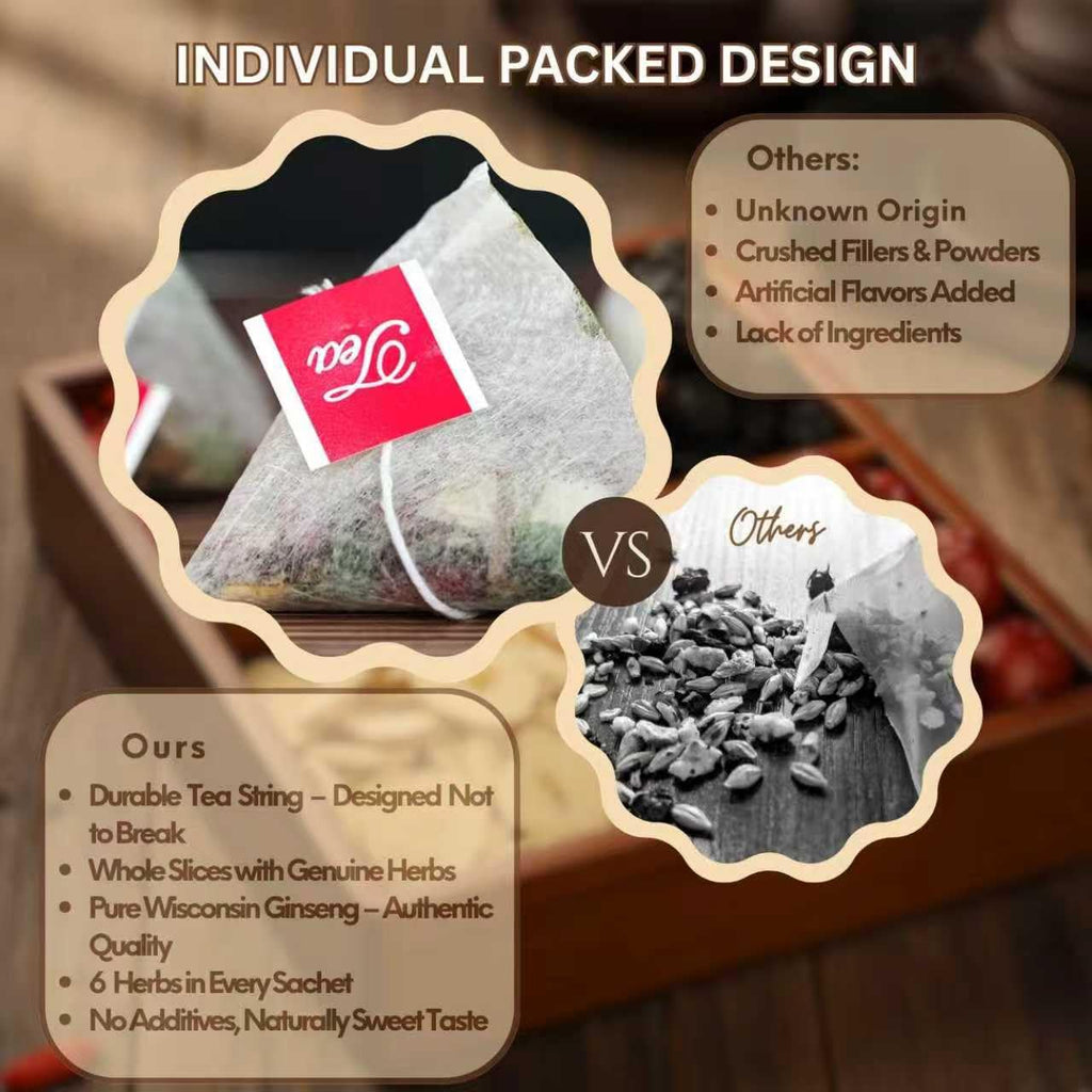 Natural wellness with ginseng tea