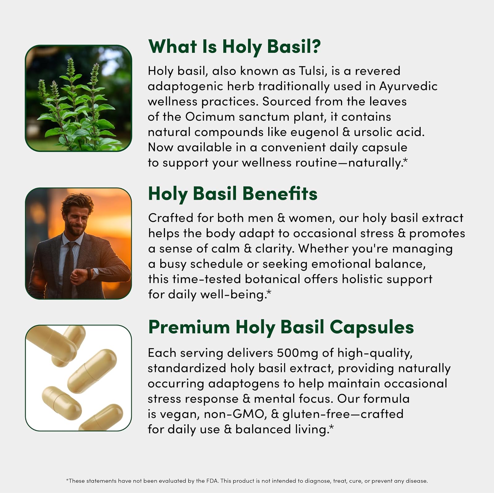 Natural wellness with Holy Basil