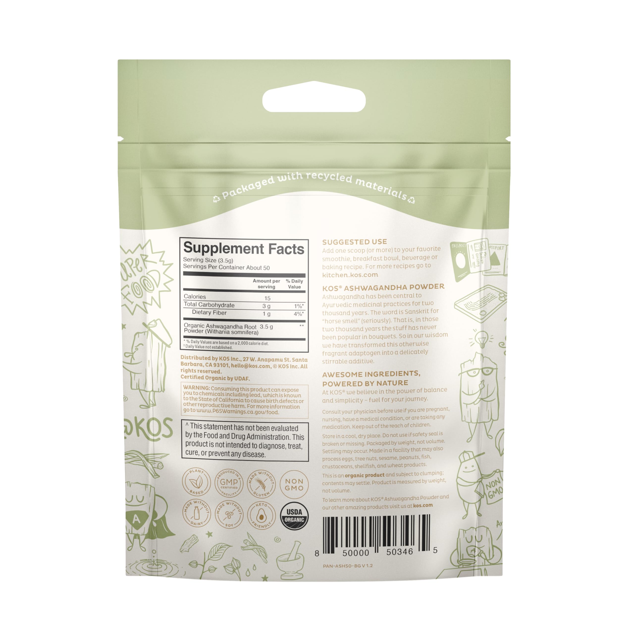 Natural wellness with KOS ashwagandha