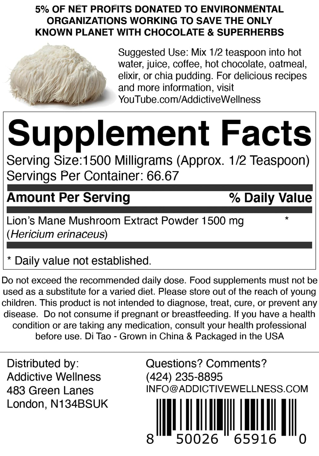 natural wellness with Lion's Mane