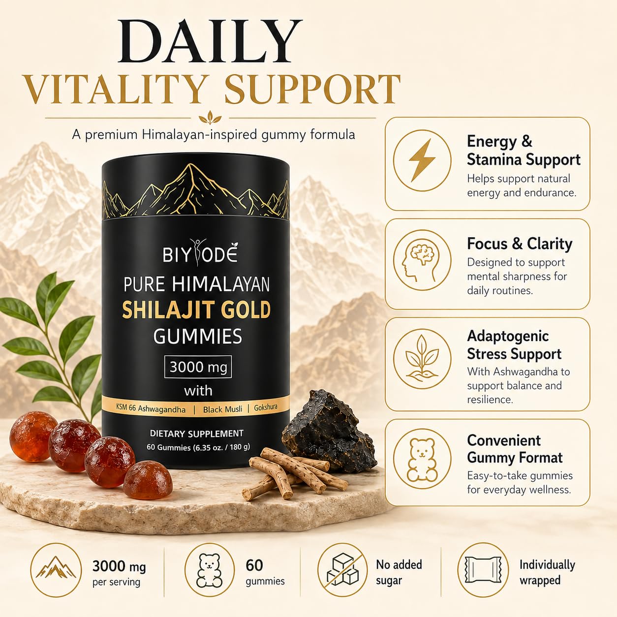 Natural wellness with shilajit supplements