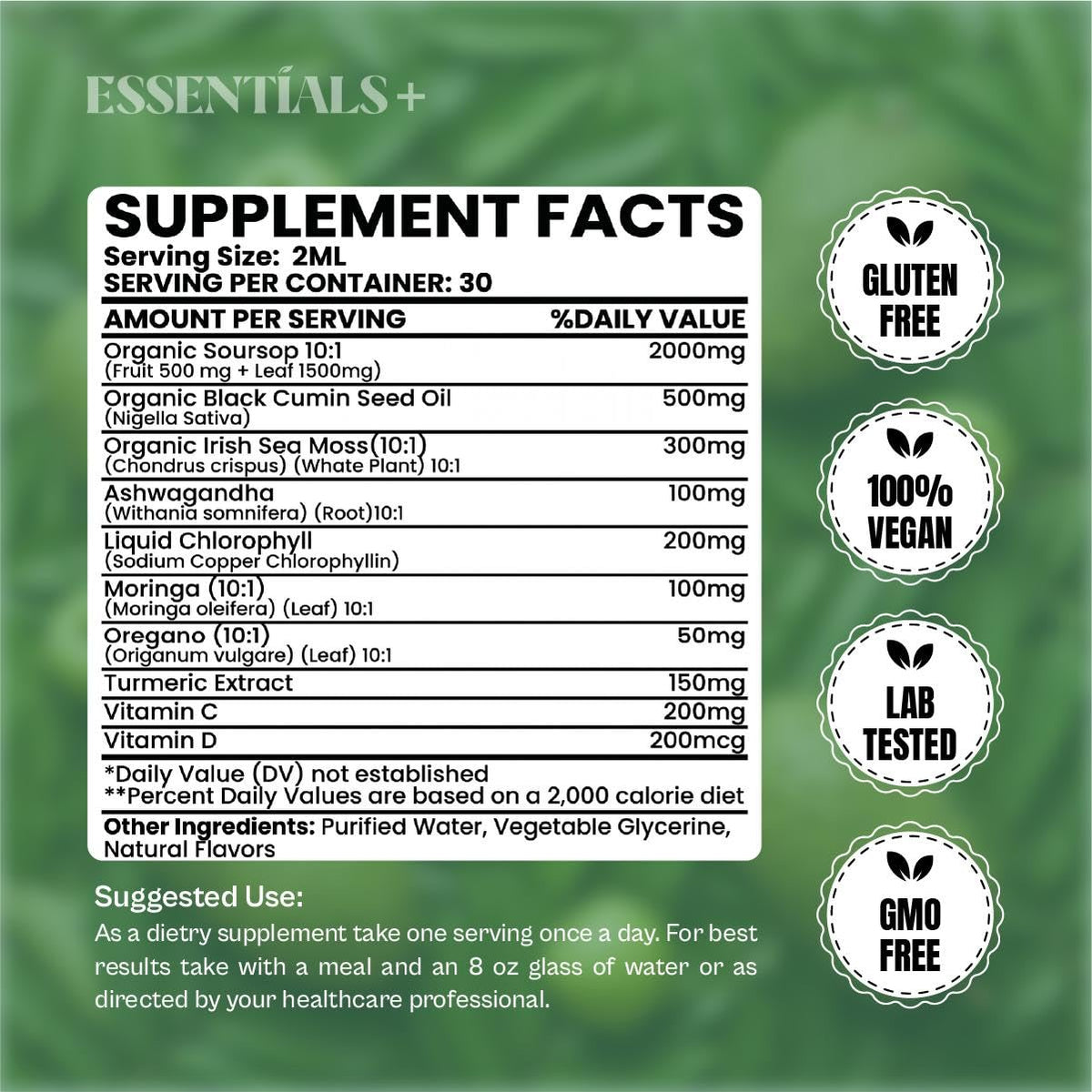 Natural wellness with soursop extract