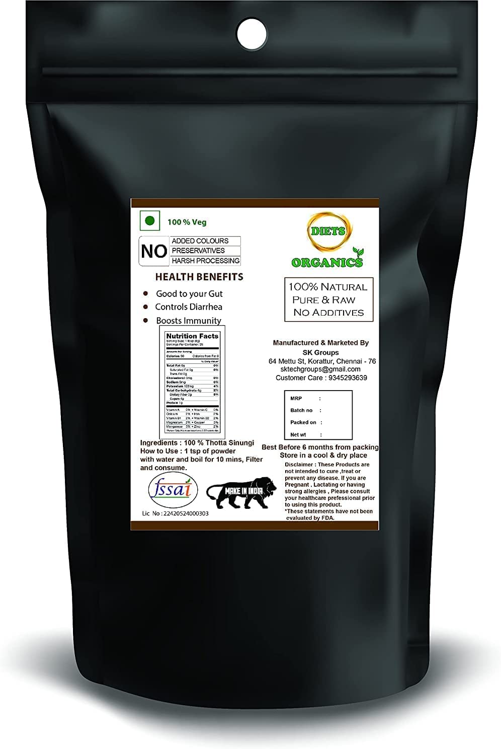 Natural wellness with Thotta Sinungi Powder
