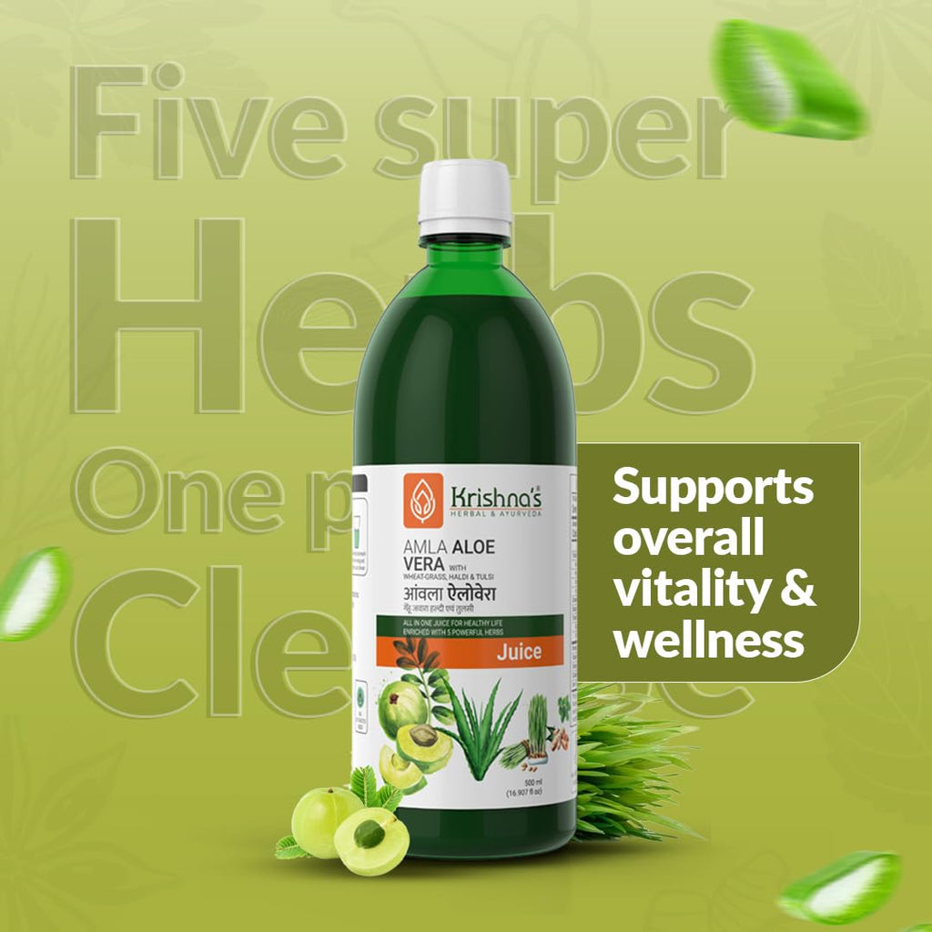 Natural wellness with tulsi juice