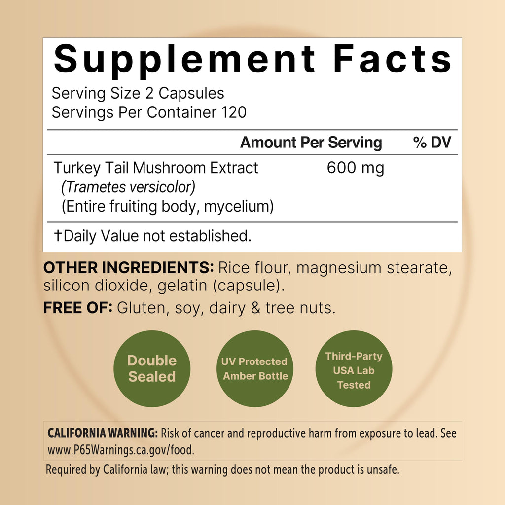 natural wellness with Turkey Tail mushrooms