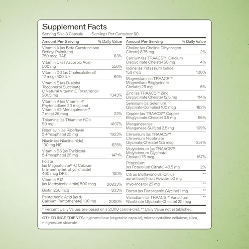 natural wellness with vitamin and mineral blend
