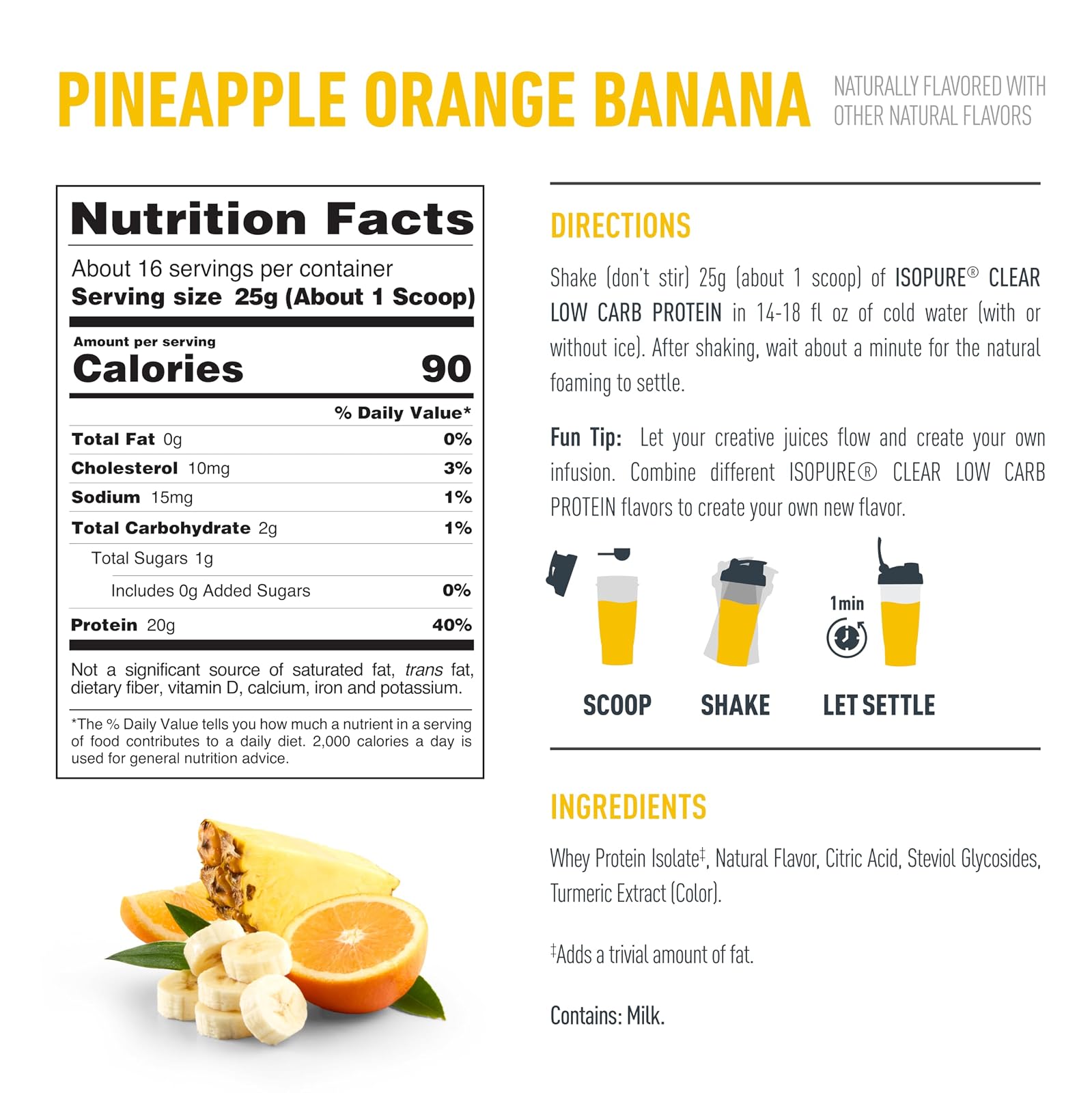 Natural whey protein for post workout