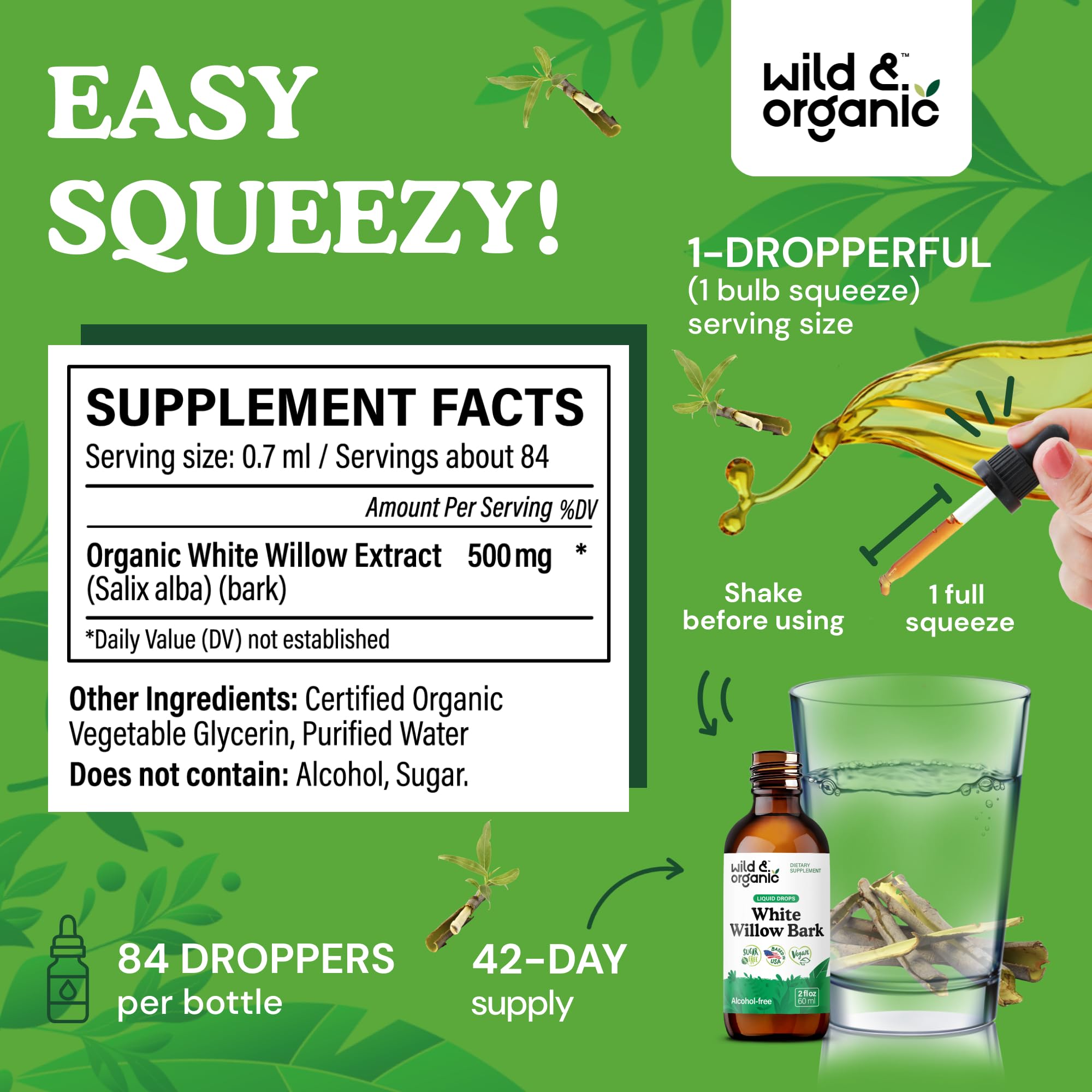 natural white willow bark extract