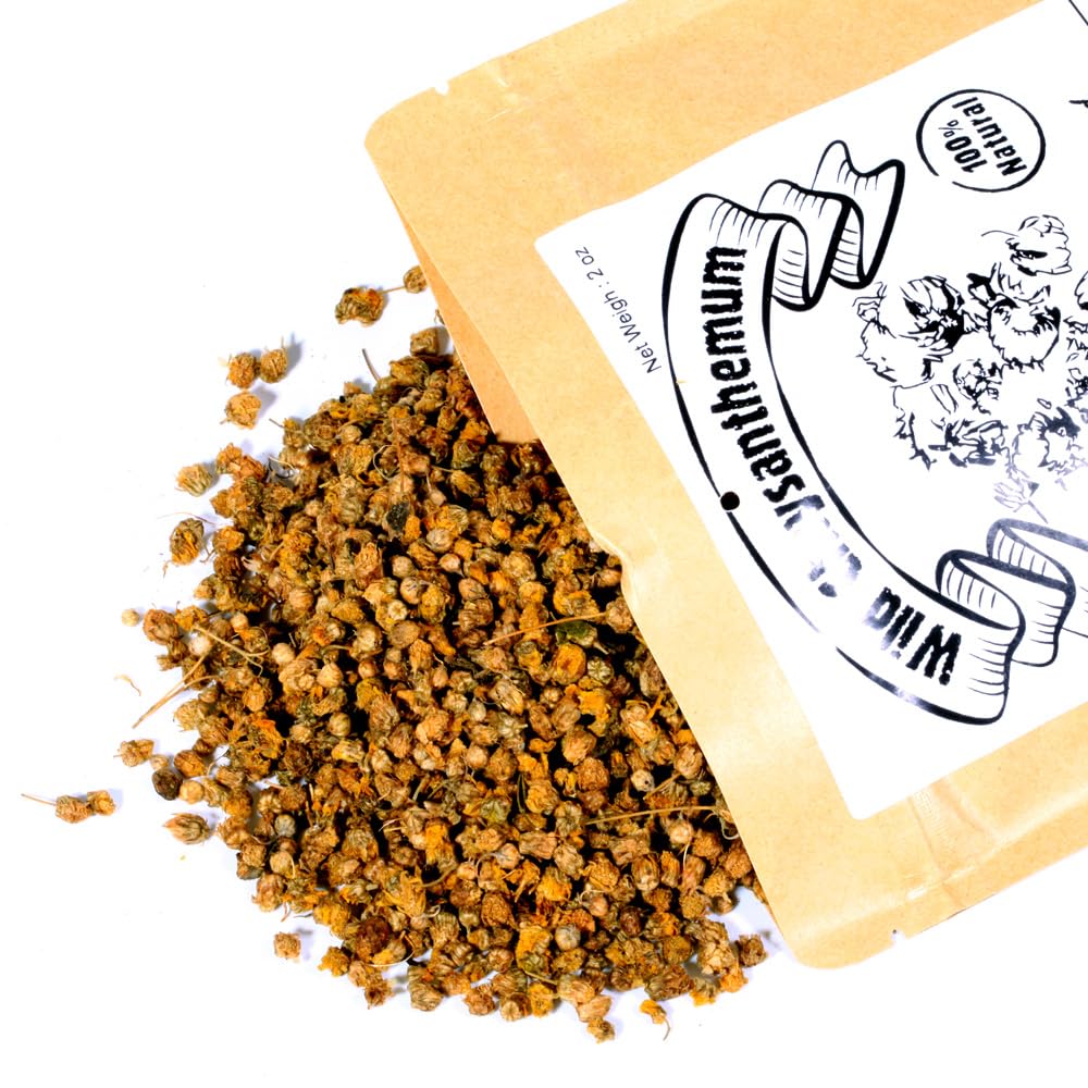 natural wild chrysanthemum flower infusion