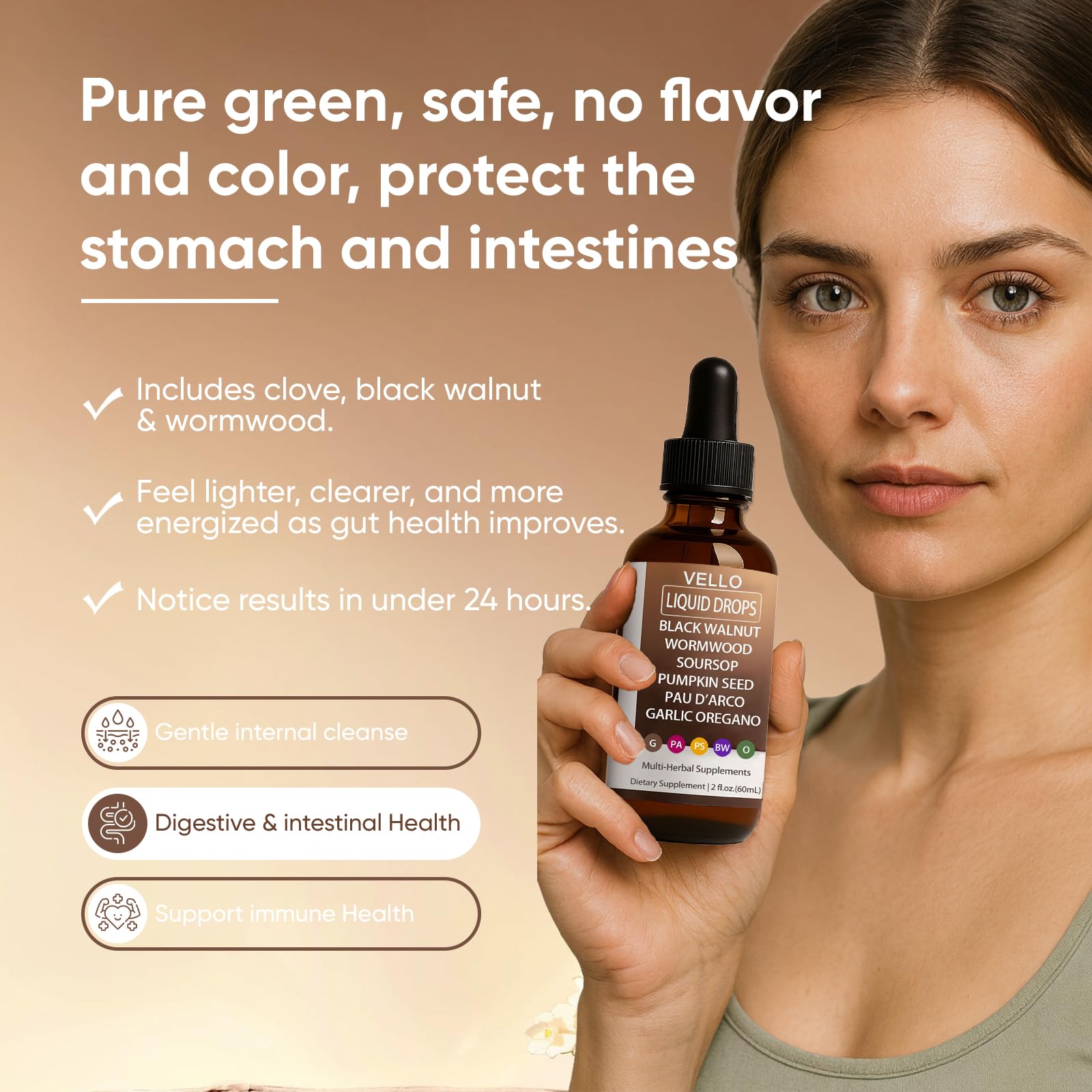 Natural wormwood cleanse drops