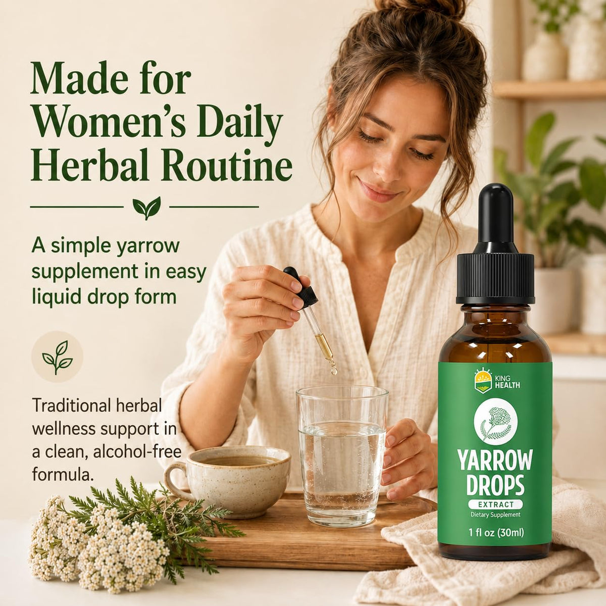 natural yarrow drops for health