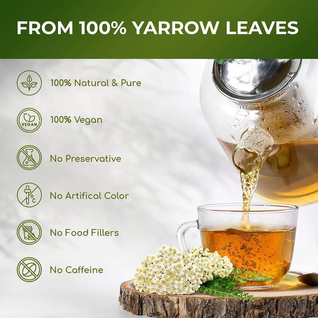 natural yarrow leaf tea benefits