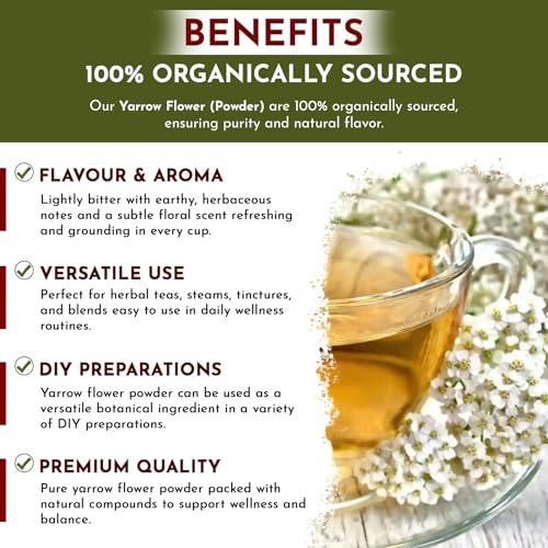 natural yarrow tea for digestive health