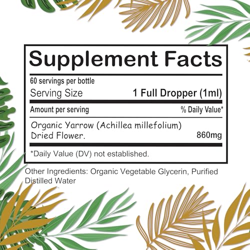 natural yarrow tincture for energy boost