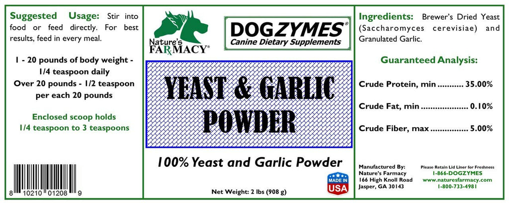 natural yeast and garlic supplement
