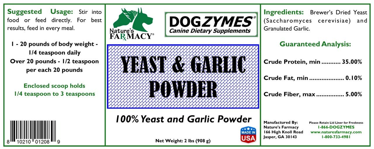 natural yeast and garlic supplement