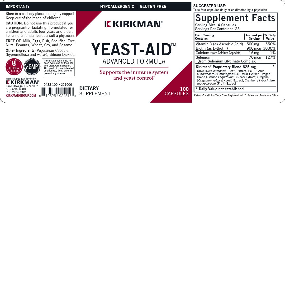 natural yeast balance supplement