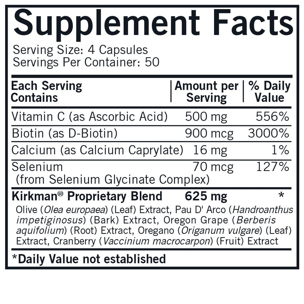 natural yeast support supplement