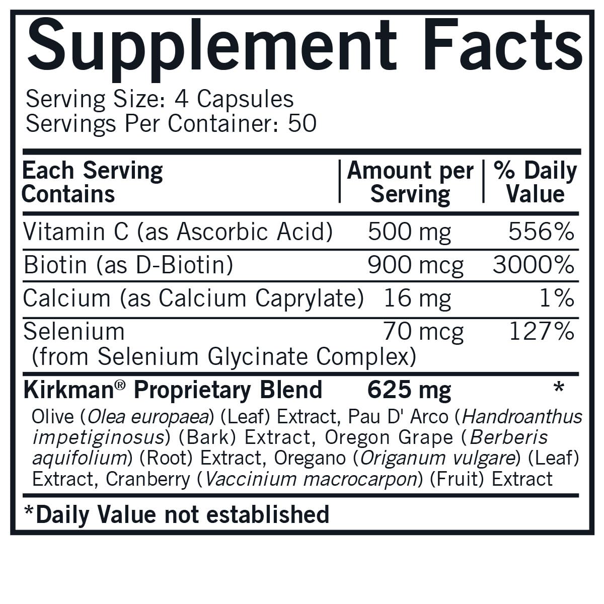 natural yeast support supplement