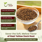 natural yellow dock root infusion