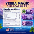 Natural yerba mate capsules for wellness