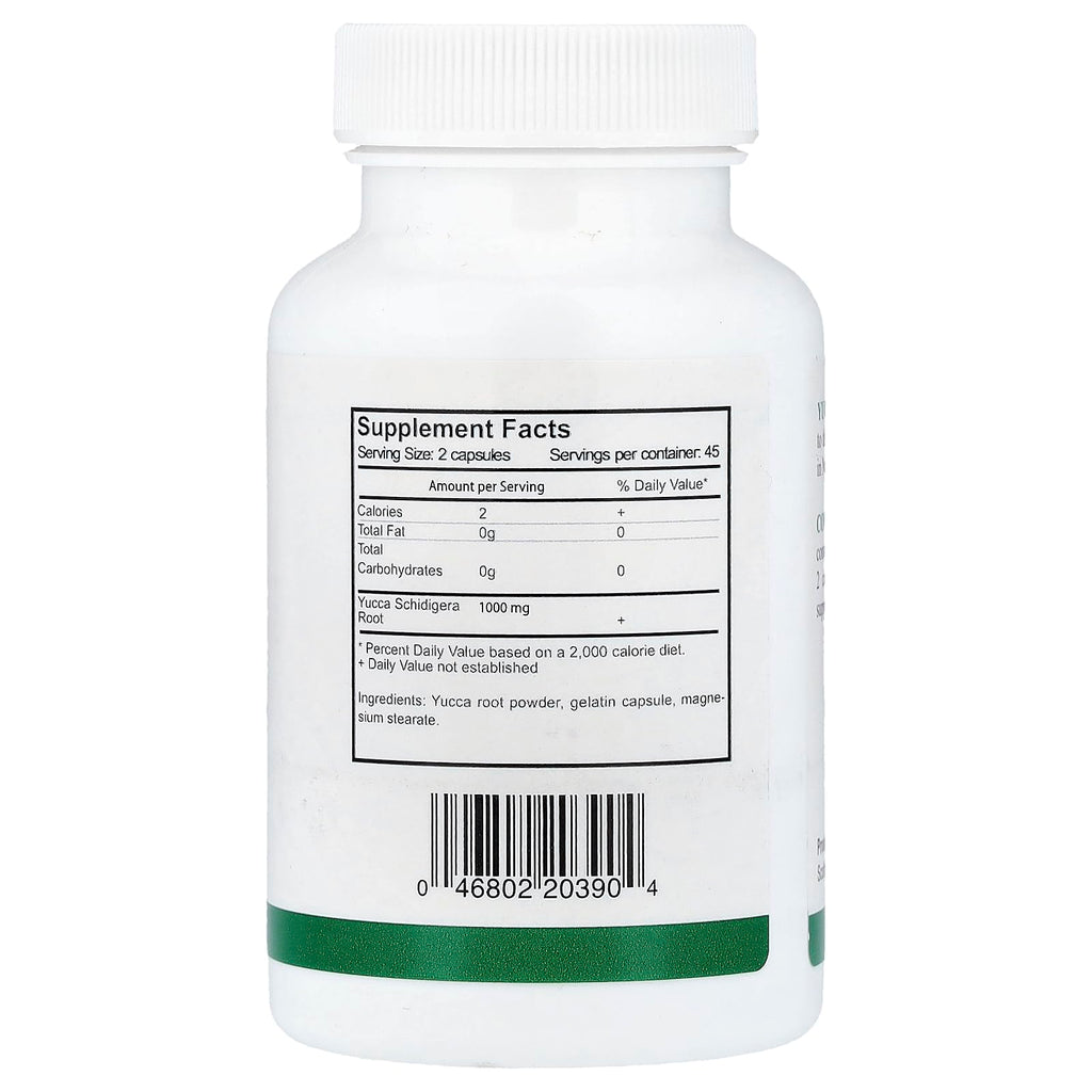 Natural yucca root capsules for energy