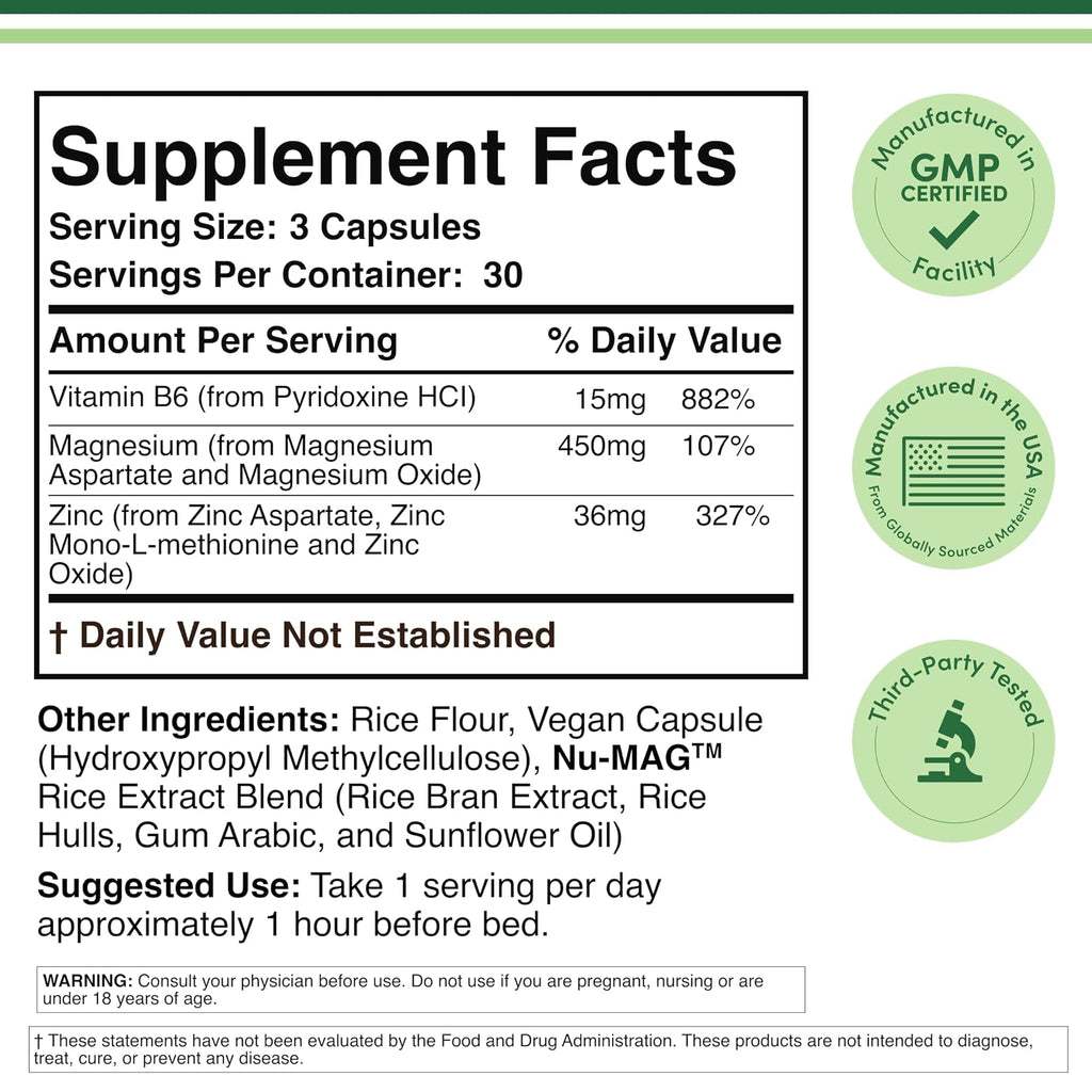 natural zinc and magnesium blend