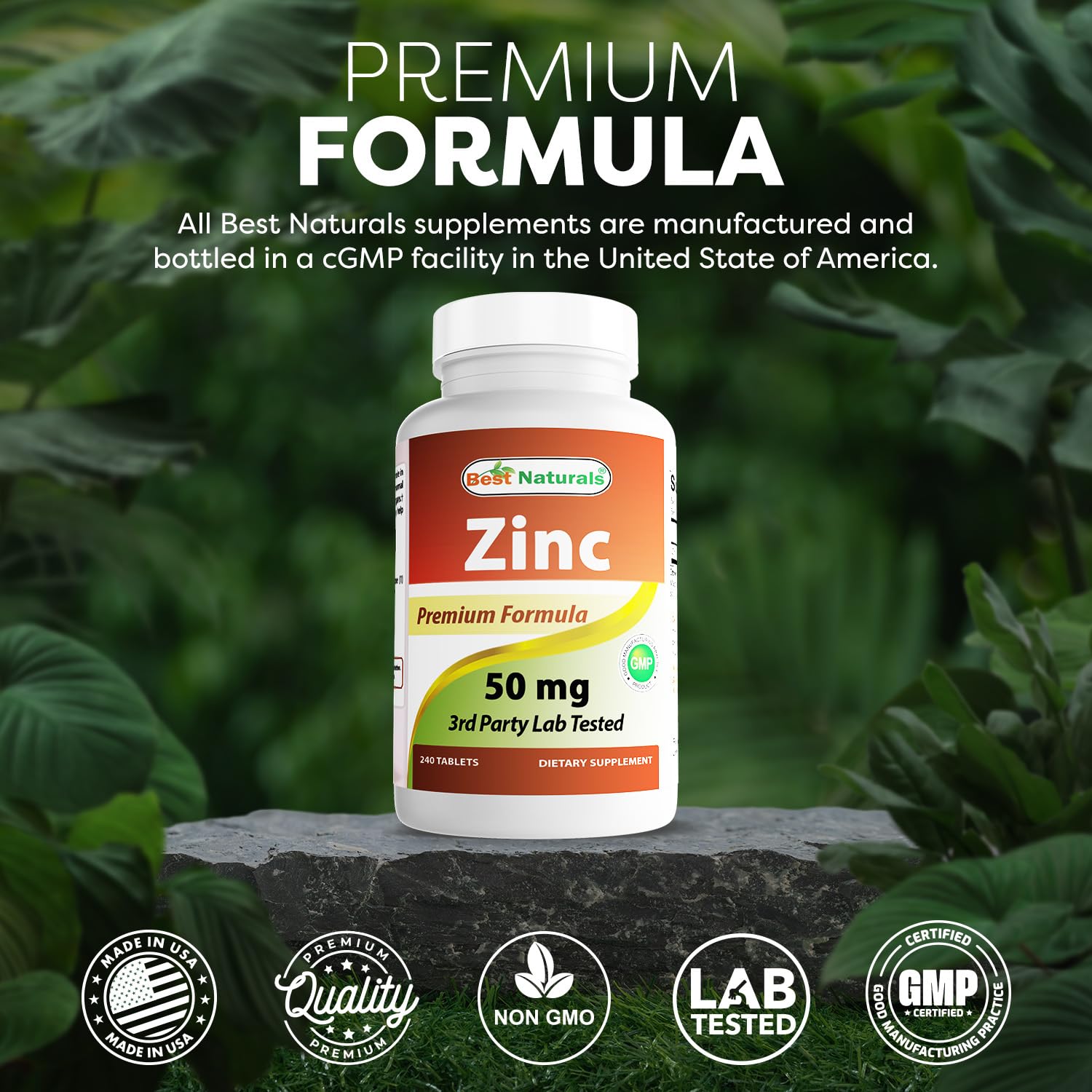 Natural zinc for cold relief