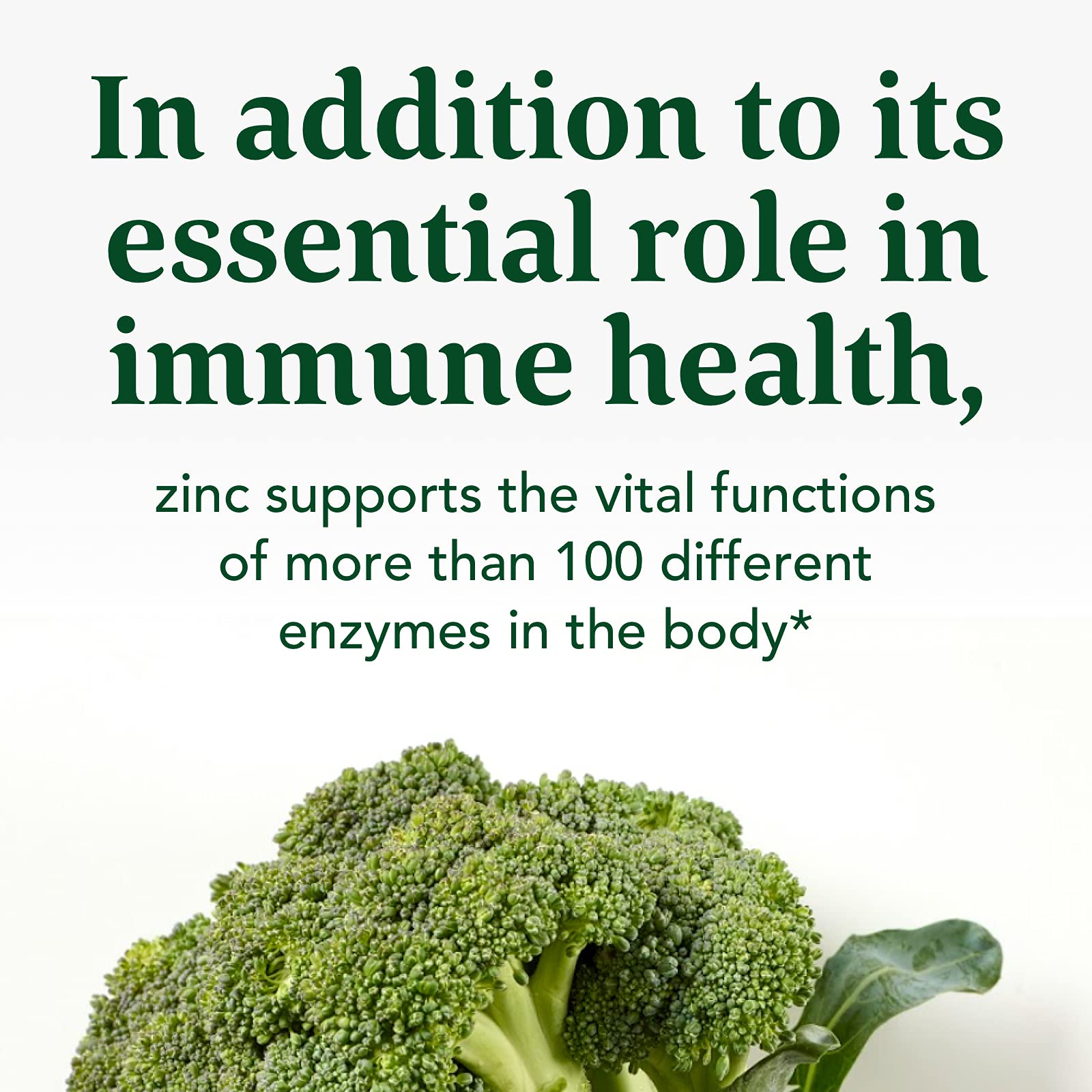 natural zinc for immune support