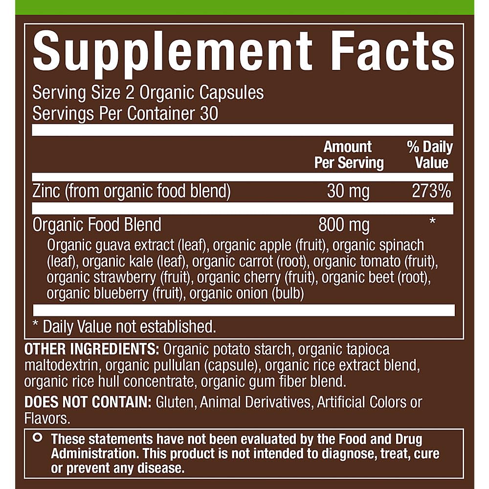 natural zinc for immune support