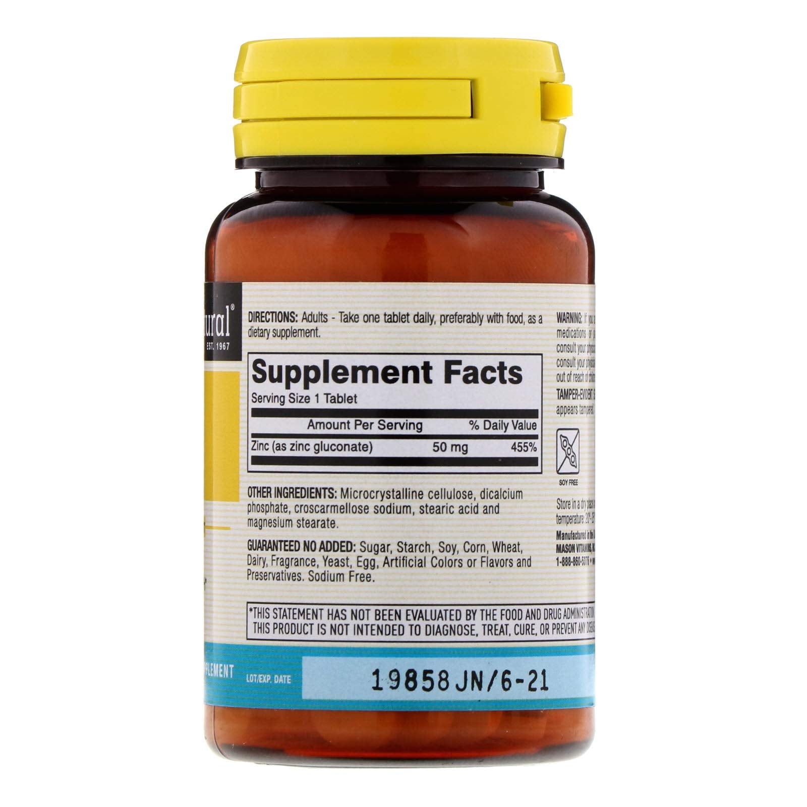 Natural zinc for skin support