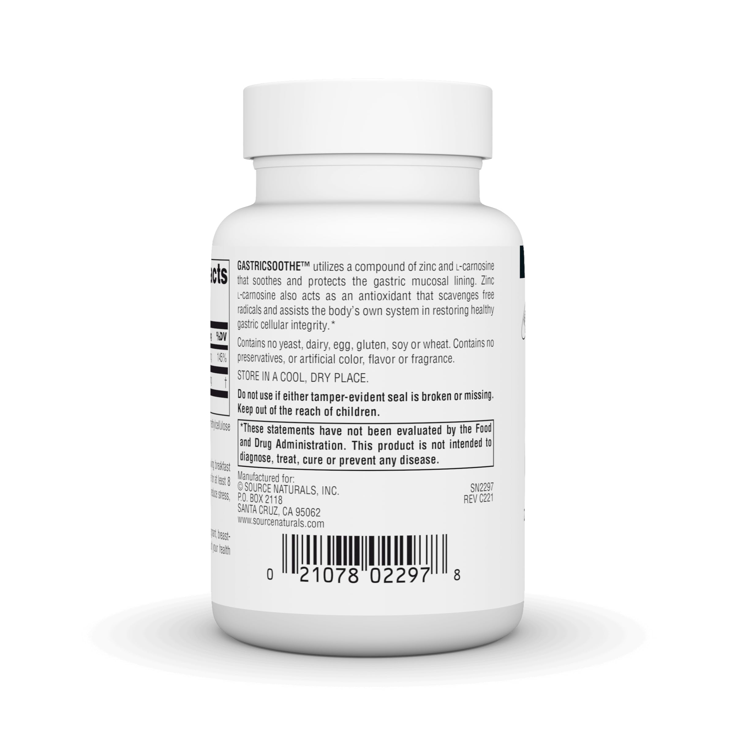 Natural zinc for stomach comfort