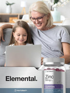 Natural zinc gluconate gummies for wellness