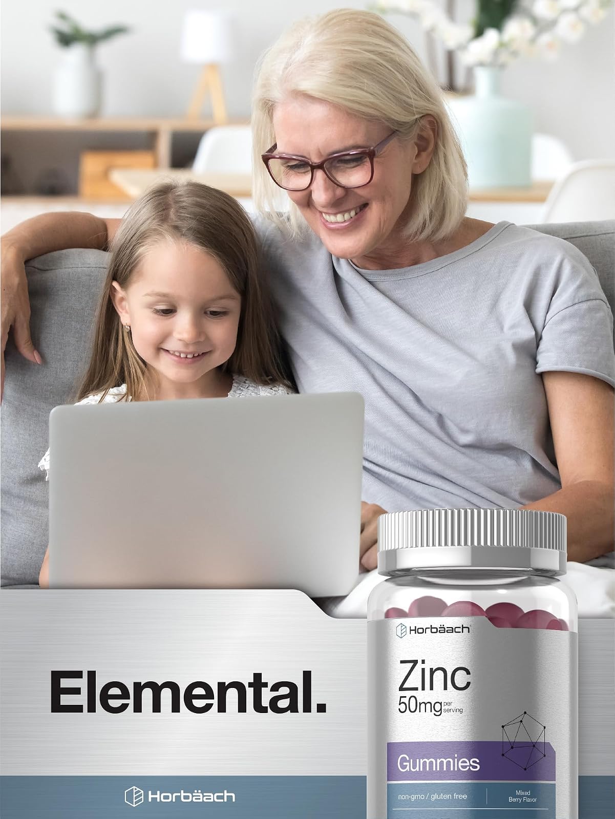 Natural zinc gluconate gummies for wellness