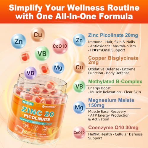 Natural zinc gummies for better absorption