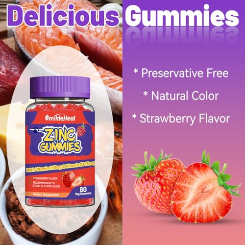 Natural zinc gummies for wellness